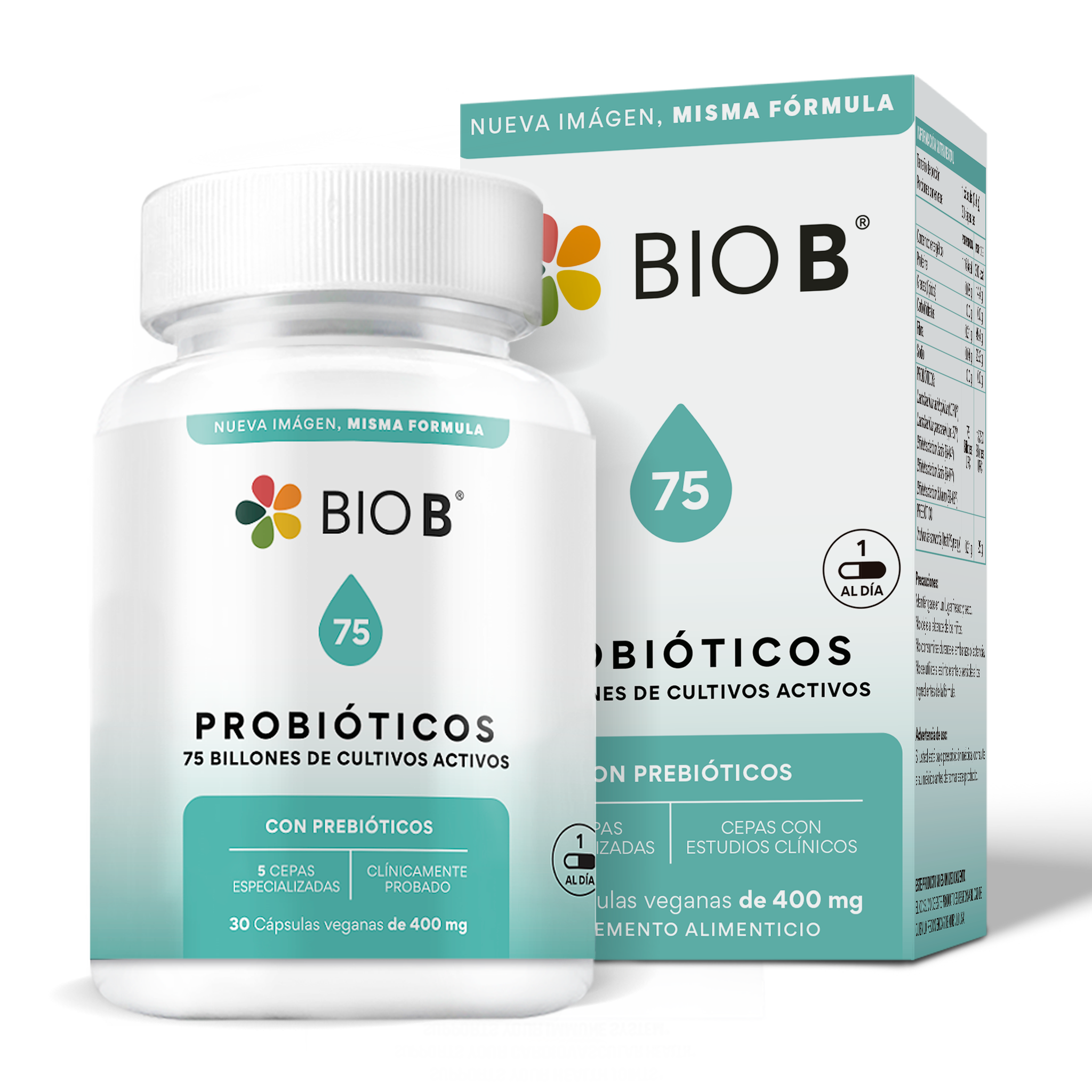PROBIÓTICOS 75 BILLONES – Bio B Suplementos